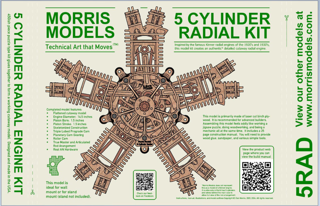 5 Cylinder Radial Engine – Morris Models